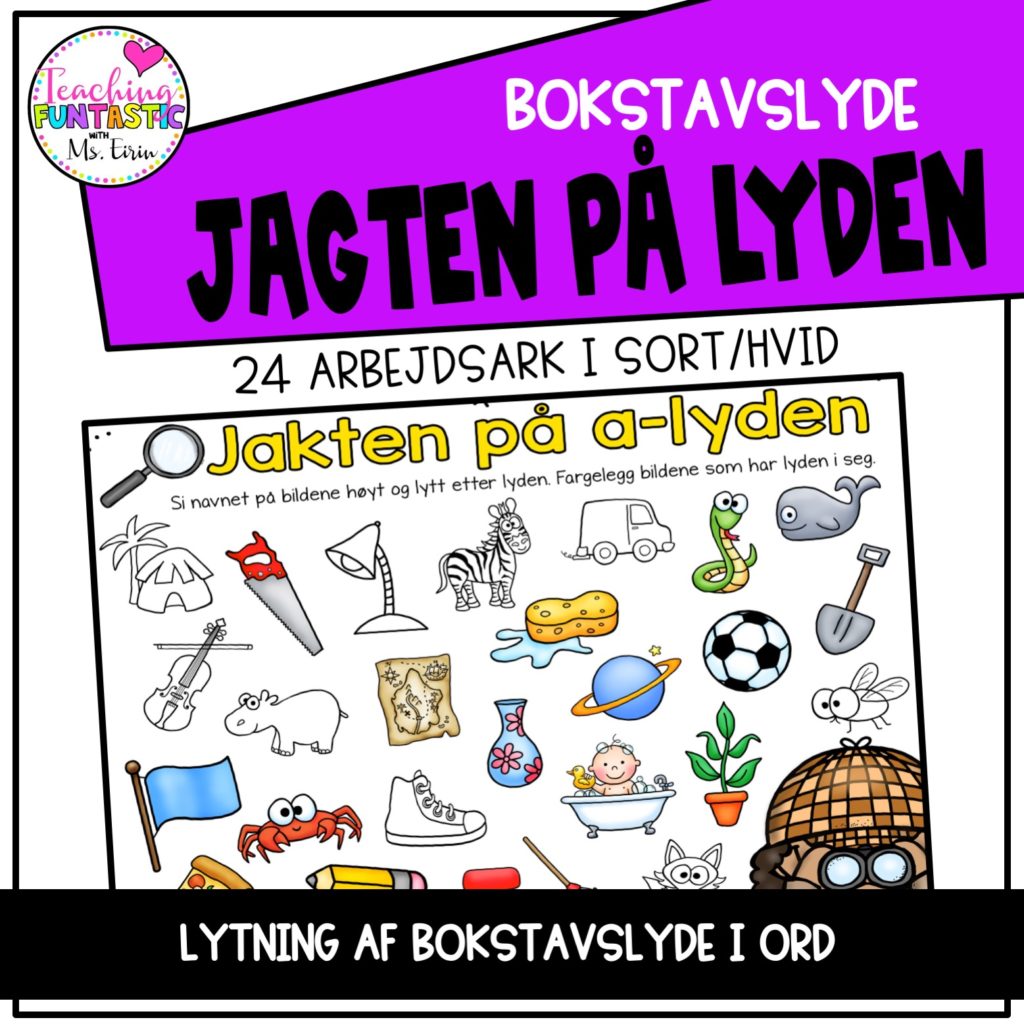 JAGTEN PÅ LYDEN - BOGSTAVSLYDE - Teaching Funtastic