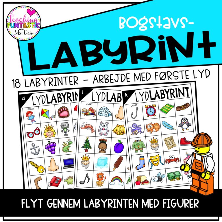 LYDLABYRINT ALFABETET - Teaching Funtastic